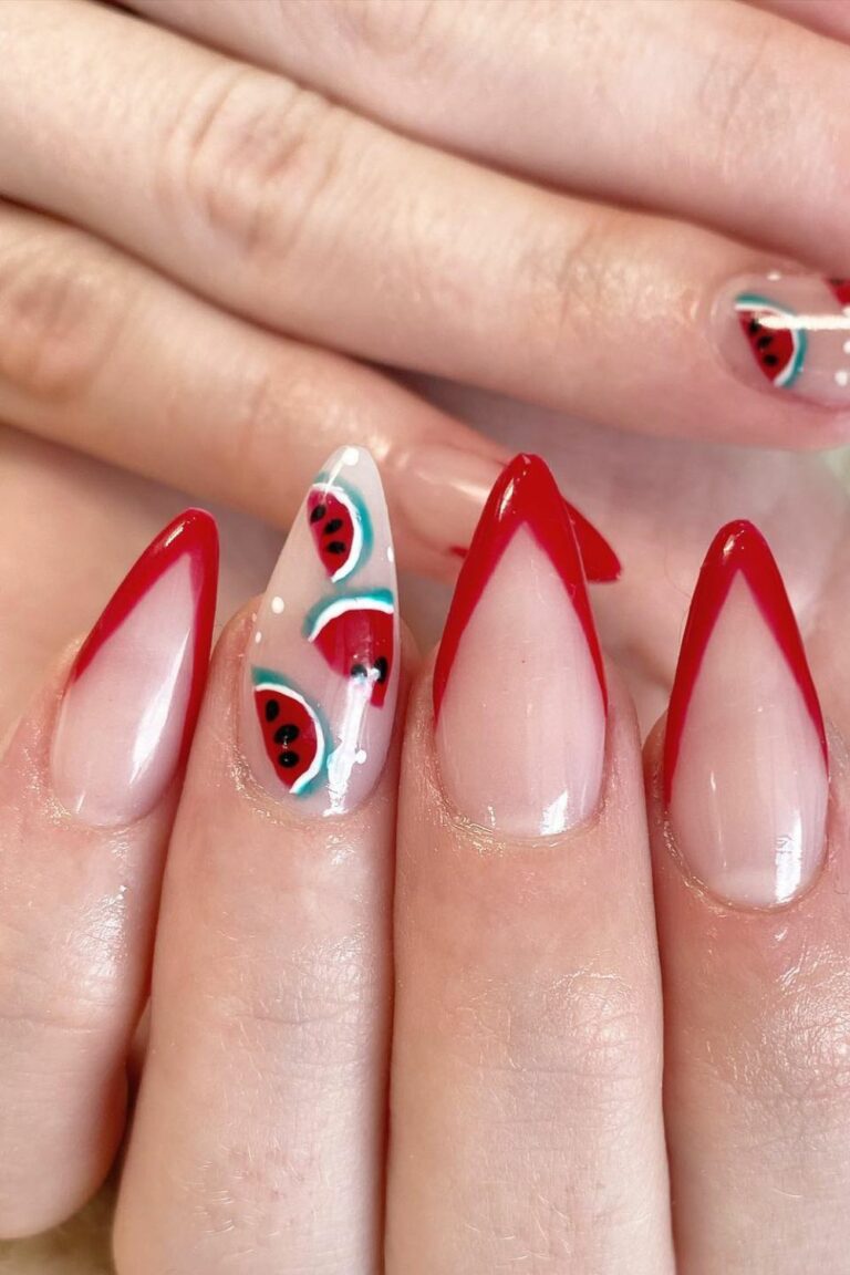 45 Trendy Watermelon Nail Designs for 2025 - Fresh and Fun Ideas