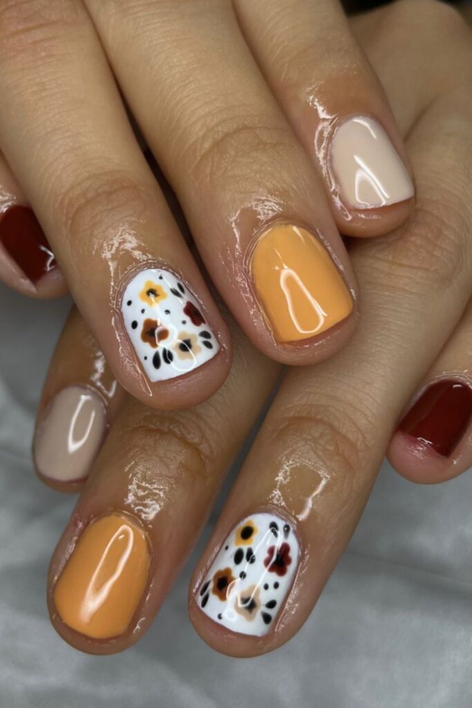 48 Stunning Short Fall Nail Designs for a Chic Autumn Look