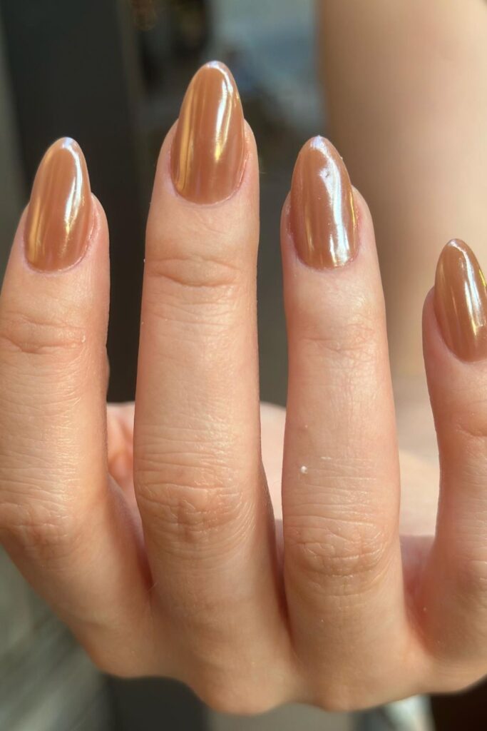 50 Chocolate Brown Chrome Nails in 2026 Elegant and Modern Manicure ...
