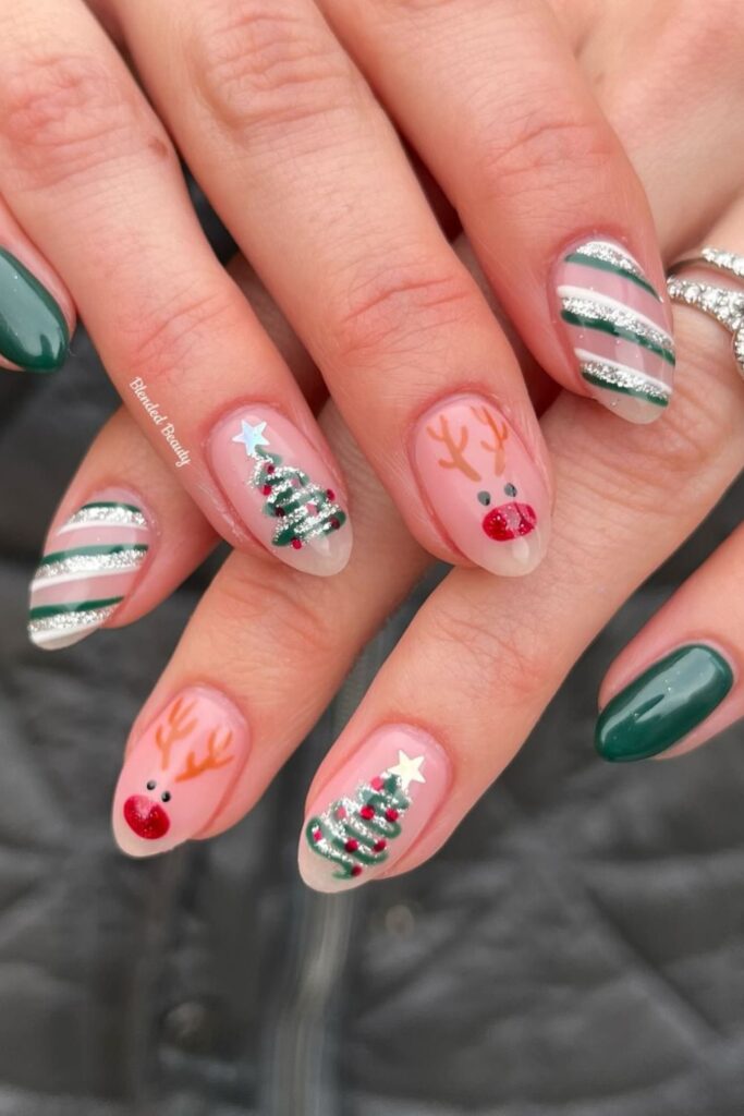 47 Christmas Gel Nail Designs to Spark Your Holiday Spirit