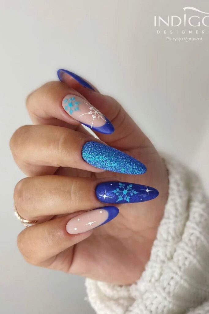 42 Winter Blue Nails in 2025 to Elevate Your Seasonal Style