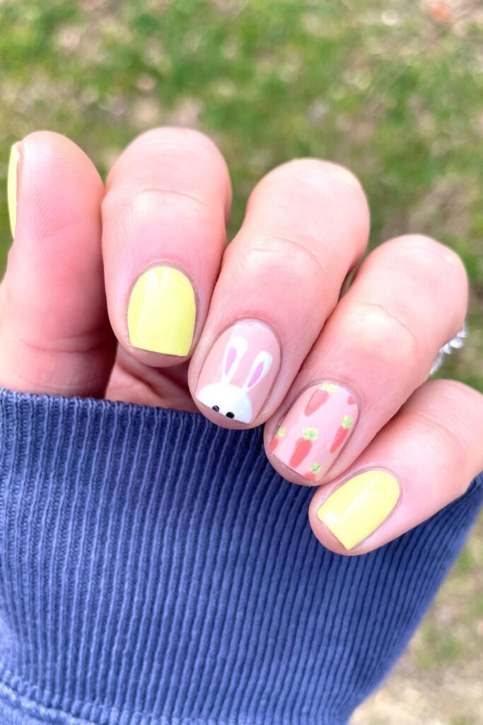 35 Adorable Easter Bunny Nails to Try This Spring