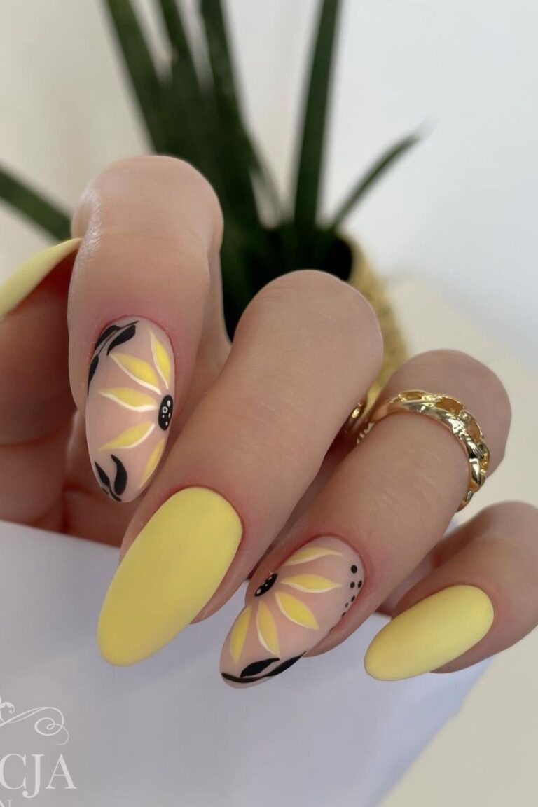 41 Yellow Spring Nail Designs to Brighten Your Look