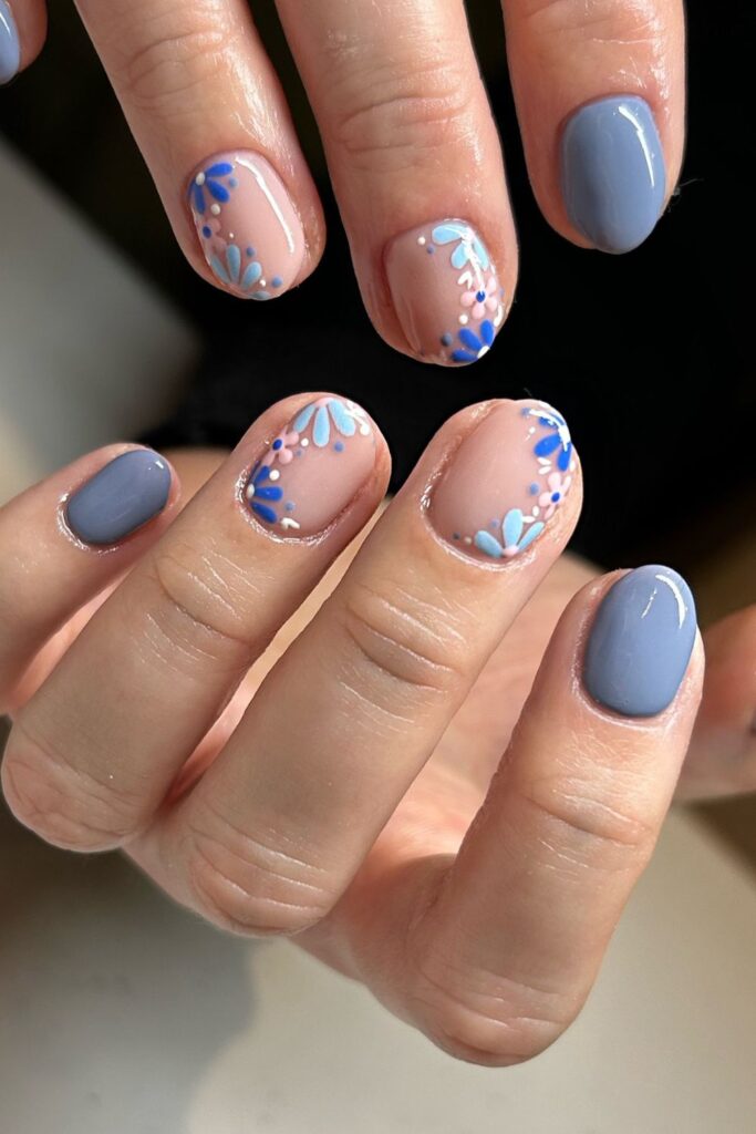 35 Stunning Blue Spring Nails to Refresh Your Look