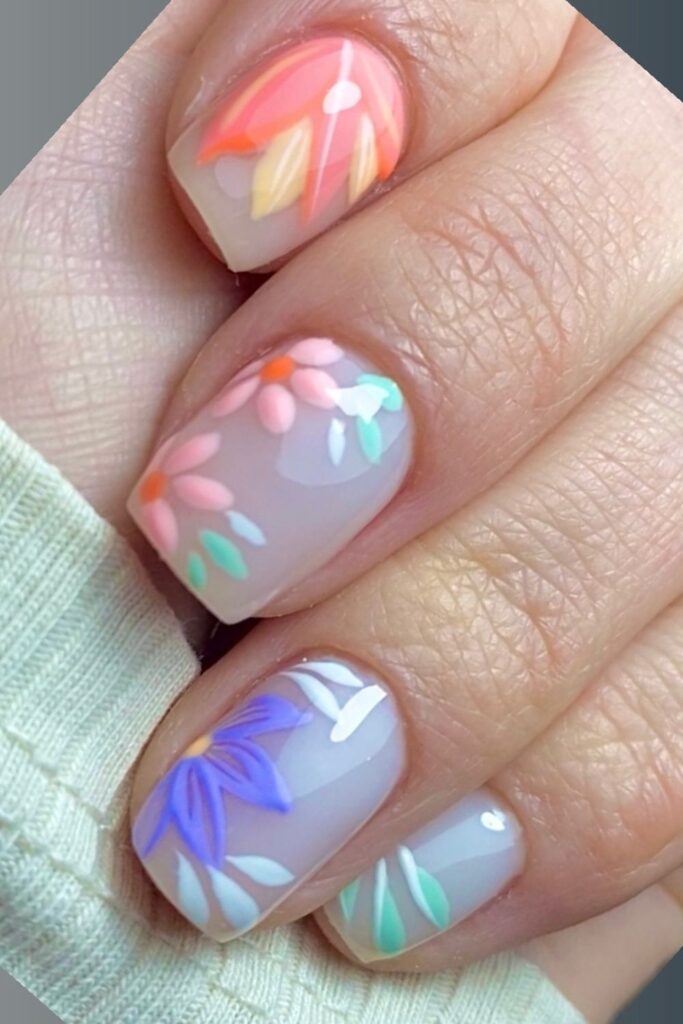 30+ Spring Flower Nail Designs to Refresh Your Look