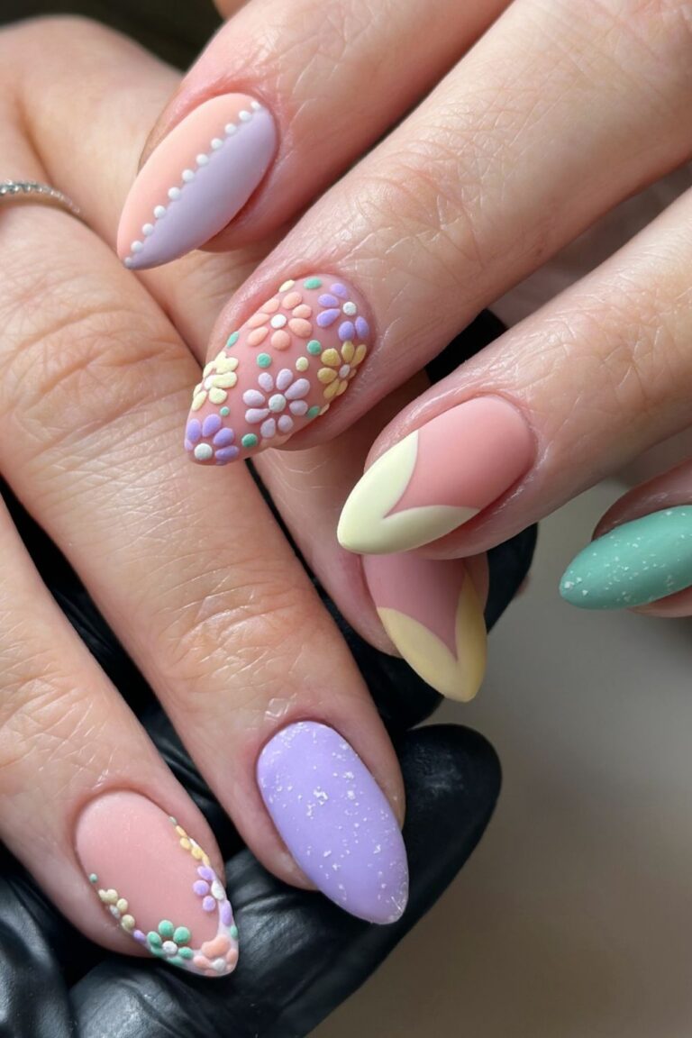 30+ Spring Flower Nail Designs to Refresh Your Look