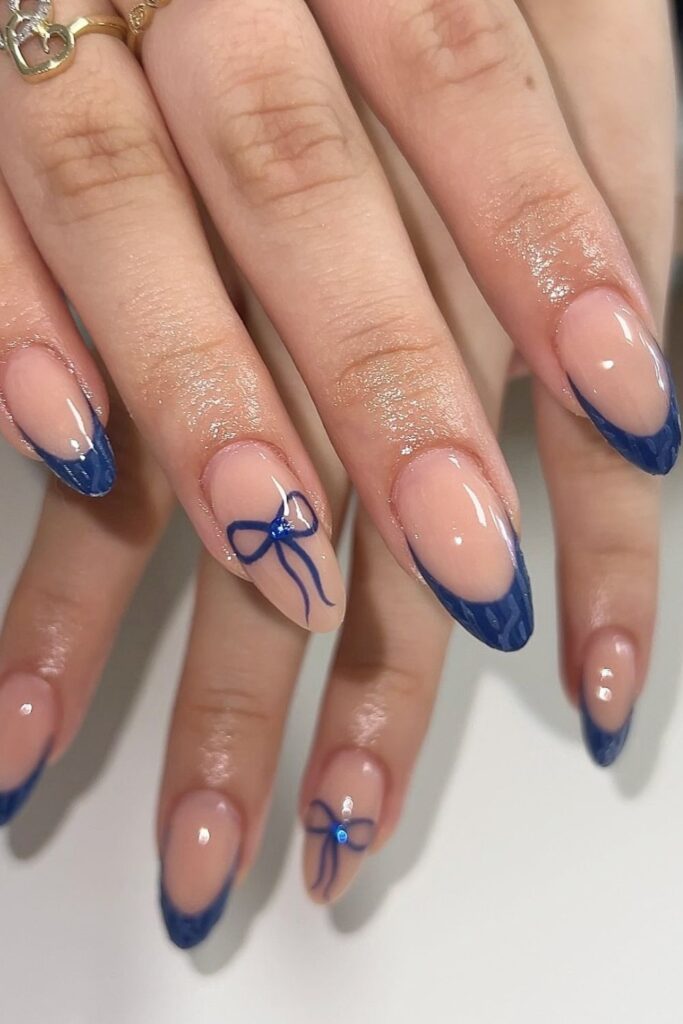 46 Stunning Blue Prom Nails: Trendy Designs for a Glamorous Look