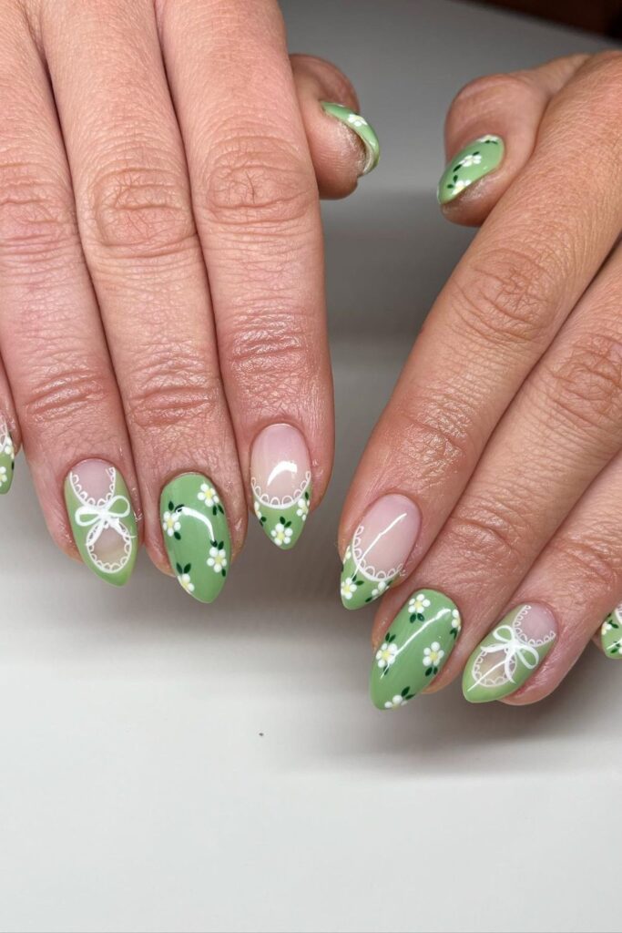 Fresh Green Spring Nails to Brighten Your Look
