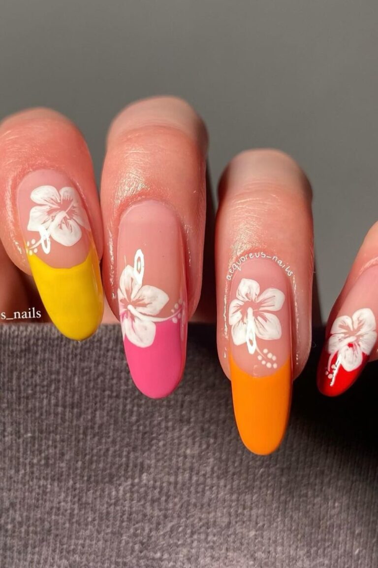 Tropical Vibes: 29 Summer Nails with Hibiscus Designs to Try Now