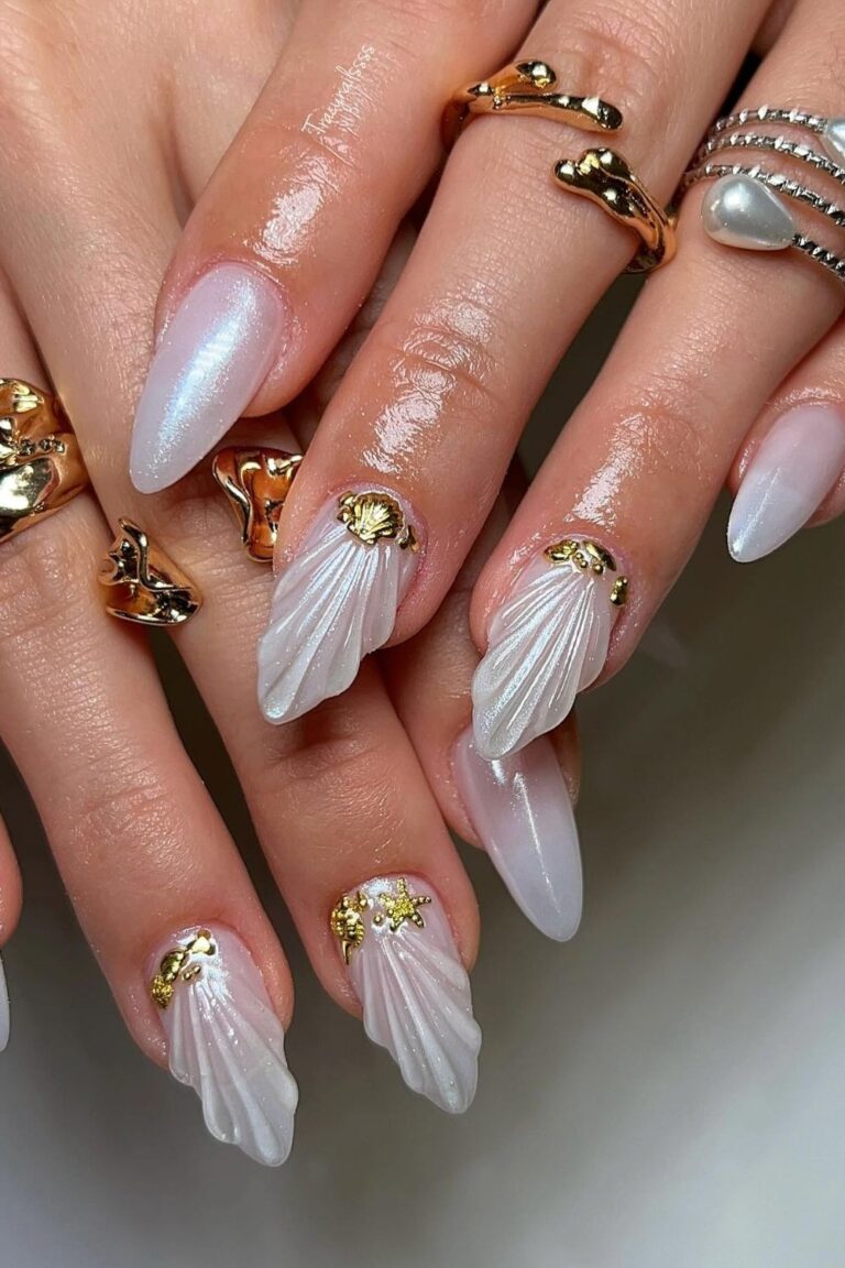 Summer Seashell Nails: 32 Beach-Inspired Designs to Try