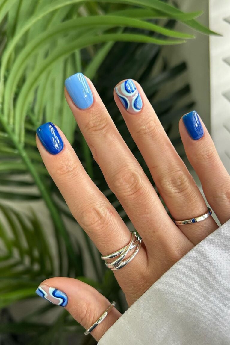 34 Wave Nails Design Ideas for a Chic, Trendy Look