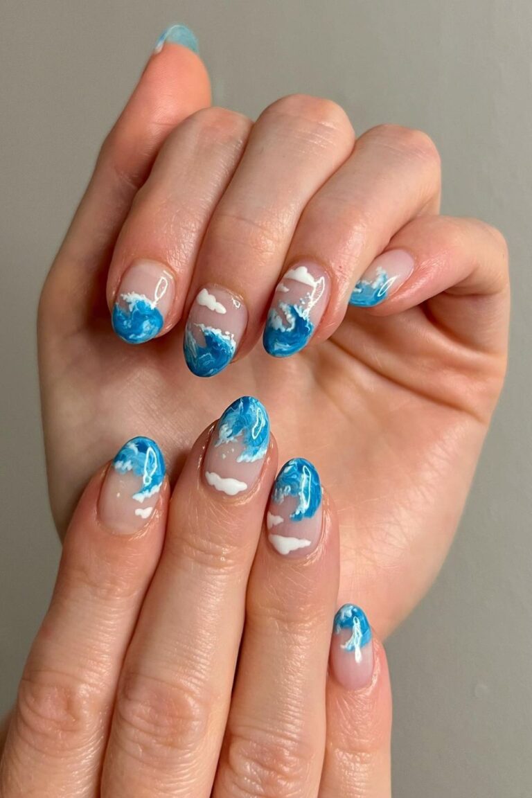 34 Wave Nails Design Ideas for a Chic, Trendy Look
