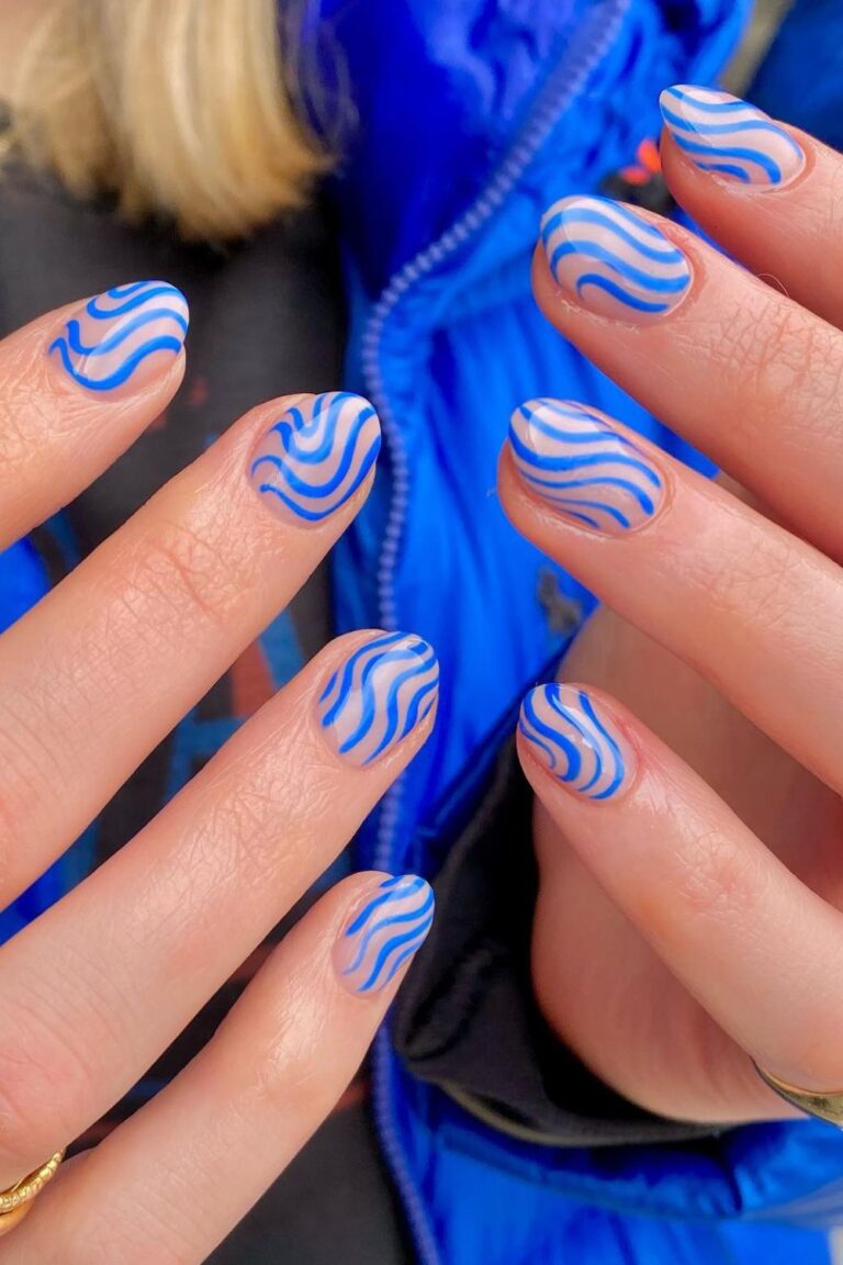 34 Wave Nails Design Ideas for a Chic, Trendy Look