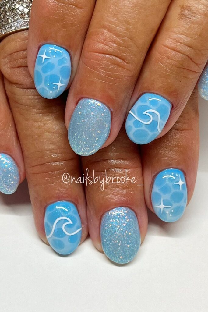 34 Wave Nails Design Ideas for a Chic, Trendy Look