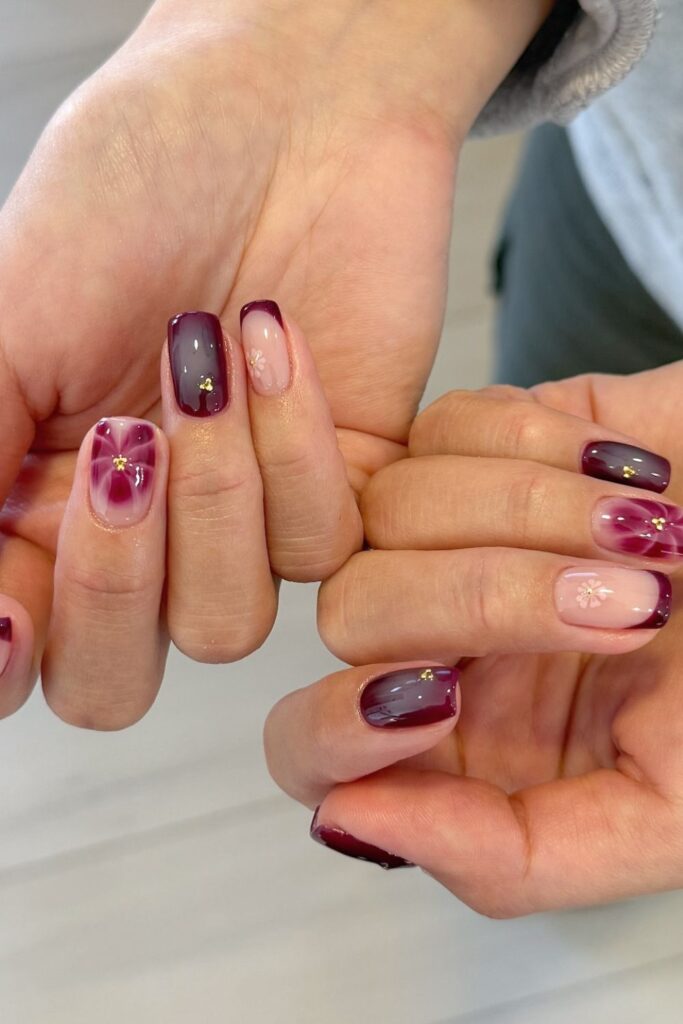 29 Cherry Mocha Nails – Cozy Fall Nail Ideas to Try