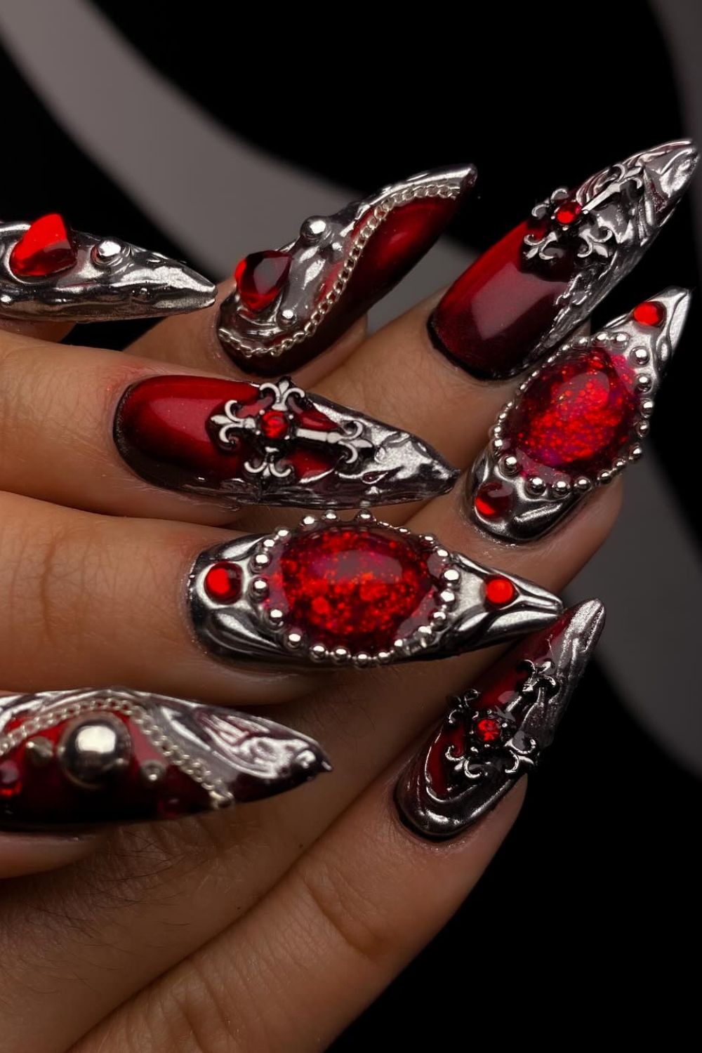 18 Vampire Nails: Dark, Bold & Bloody-Inspired Designs