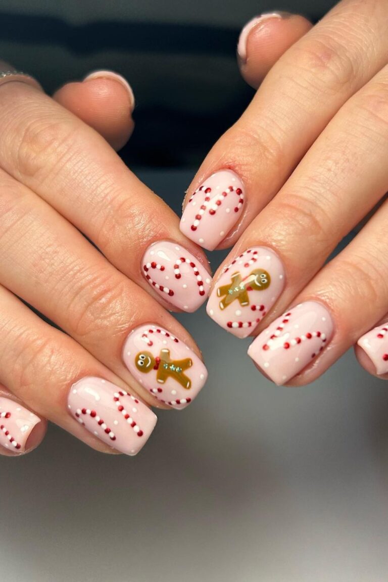 21 Gingerbread Nails to Try This Holiday Season