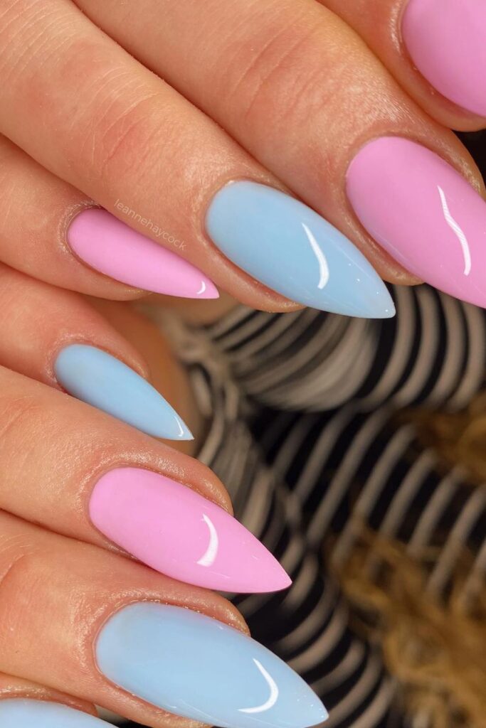 33 Pink and Blue Nails: Fresh and Fun Design Ideas to Try