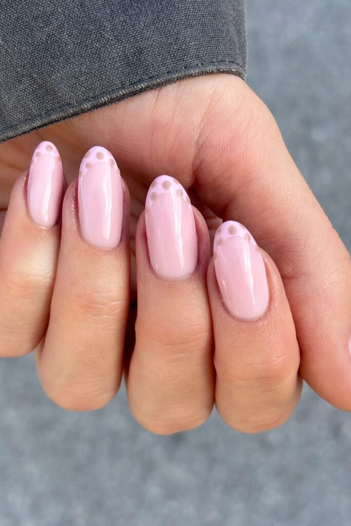 23 Playful French Tip With Polka Dots Nails Ideas for Any Season