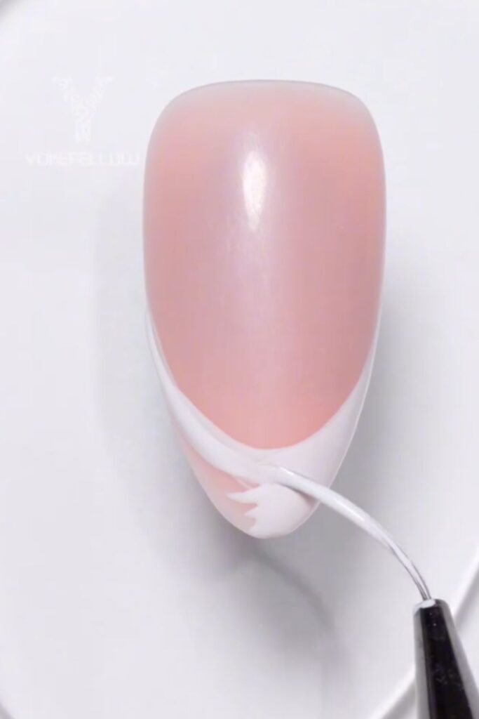 How to Draw French Tip Nails Step By Step for Beginners at Home