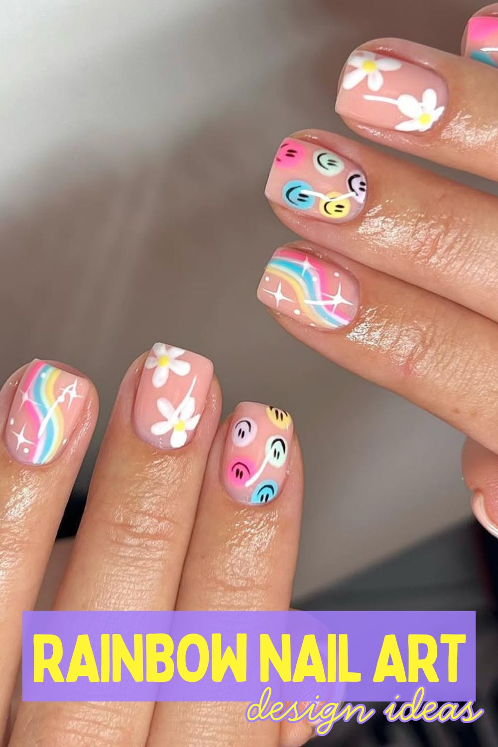 27 Rainbow Nail Art Ideas That Brighten Every Mood