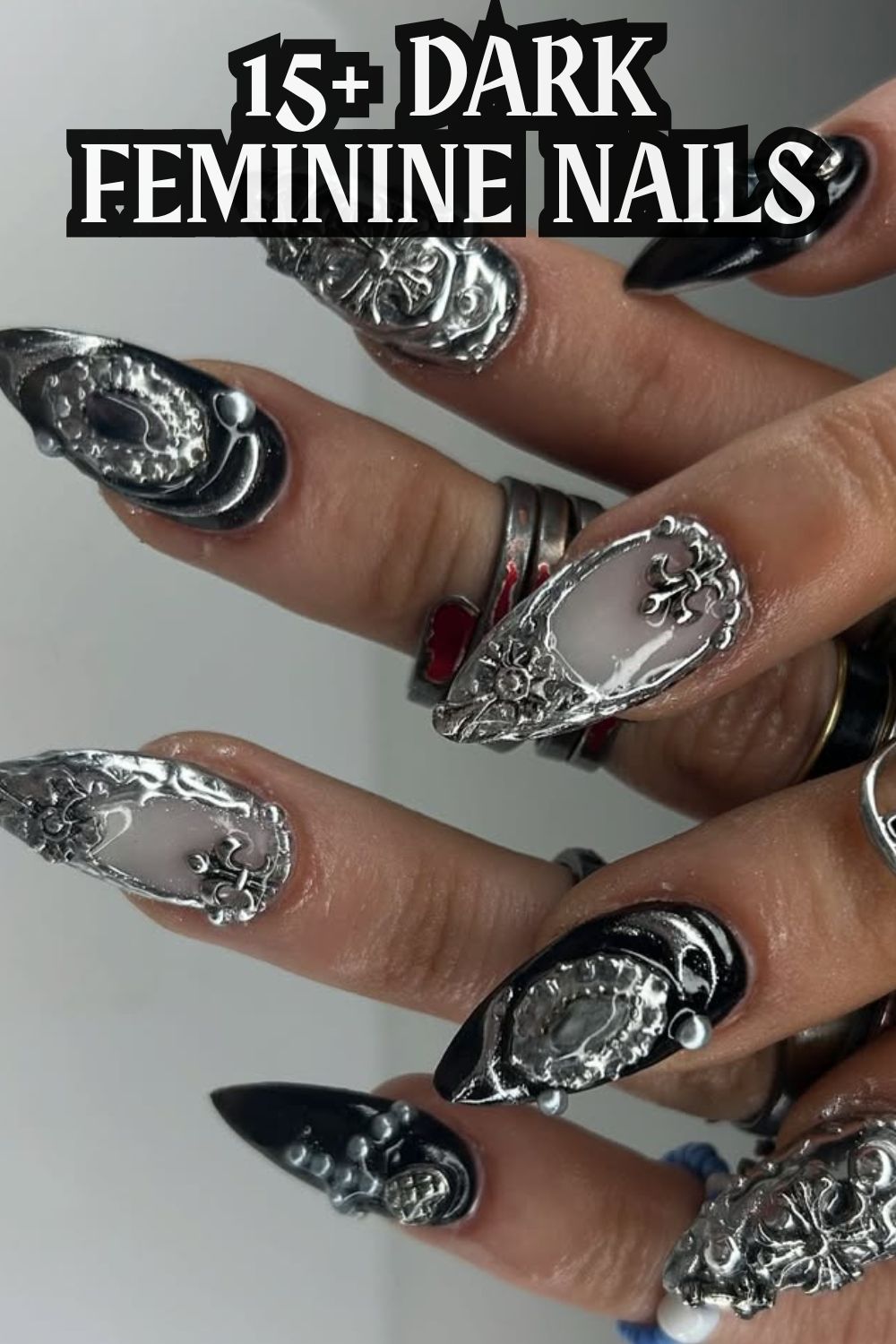 19 Dark Feminine Nails That Feel Mysterious And Elegant